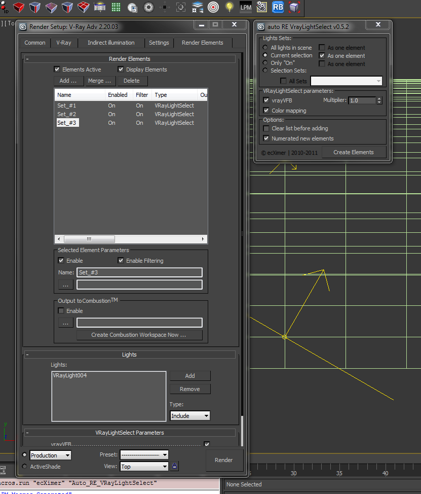 Multilight avec Vray et le VrayLightSelect