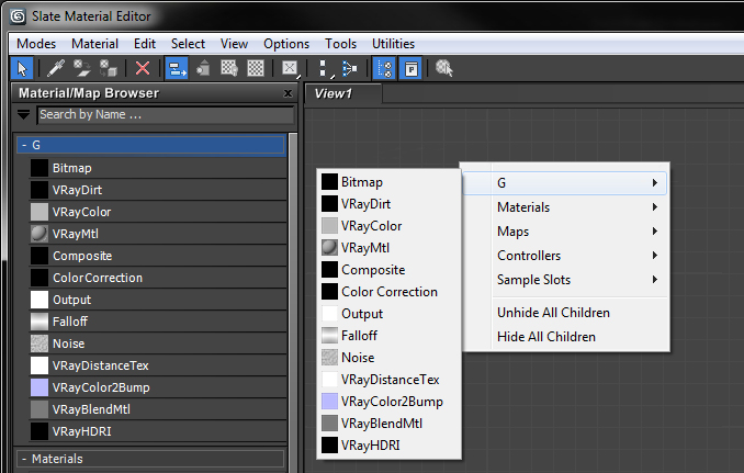 Slate Materiol Editor 3dsmax