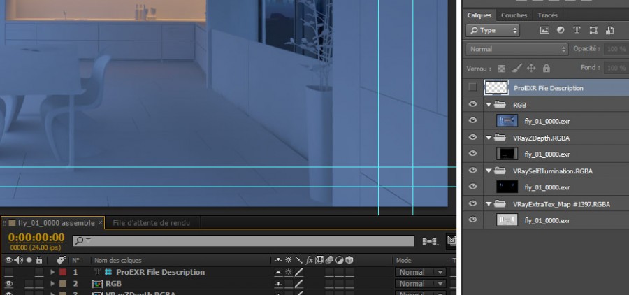 Tuto : Ouvrir des OpenEXR Photoshop et After Effects